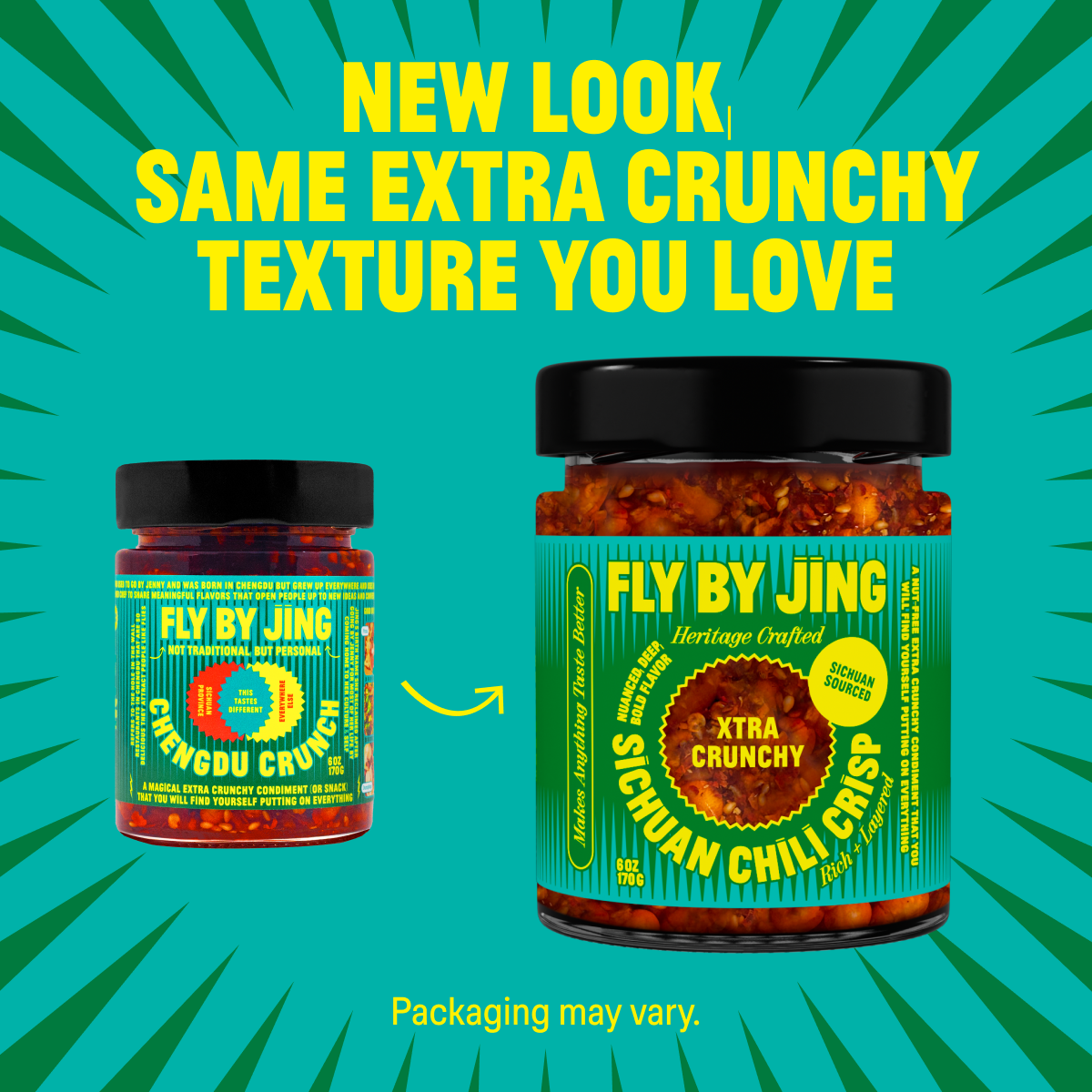 Xtra Crunchy Sichuan Chili Crisp | Chili Crunch Sauce | Fly By Jing ...